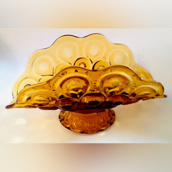Le Smith | Accents | Le Smith Moon Stars Pattern Amber Glass Banana ...